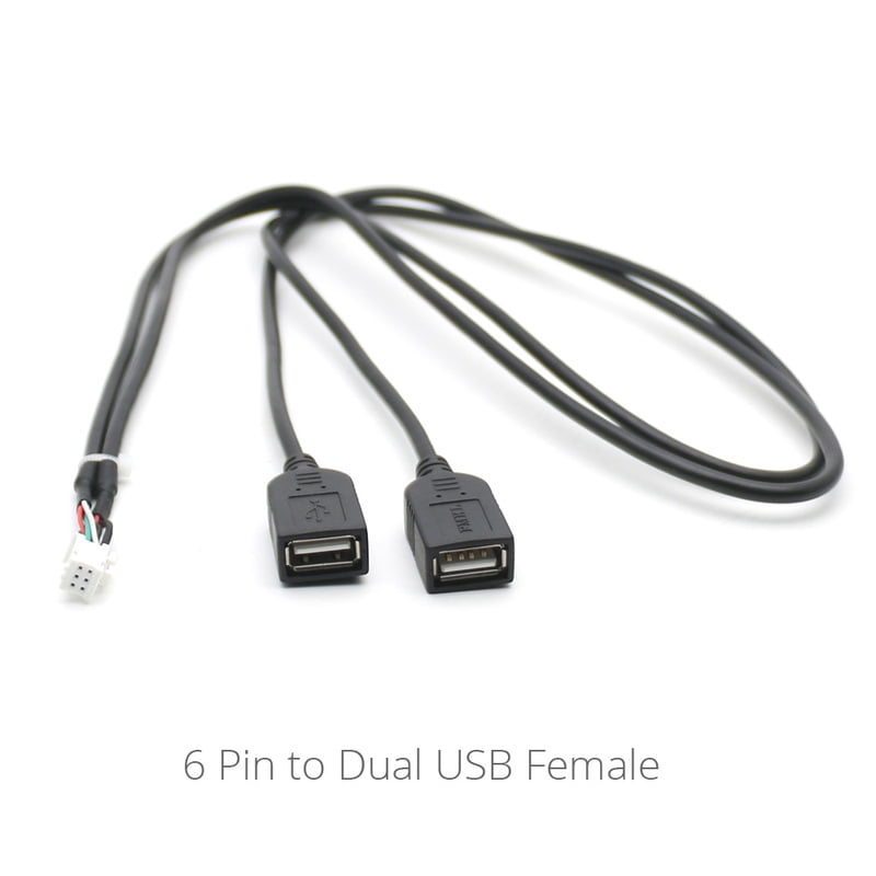 4 6 8 Pin Universal Car Radio Connector Dual USB Cable Adapter for ...