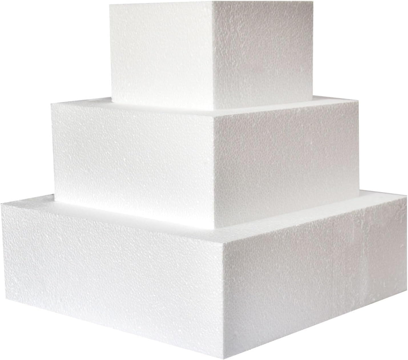 4"-6"-8" Square Cake Dummy Set 4" High - Walmart.com