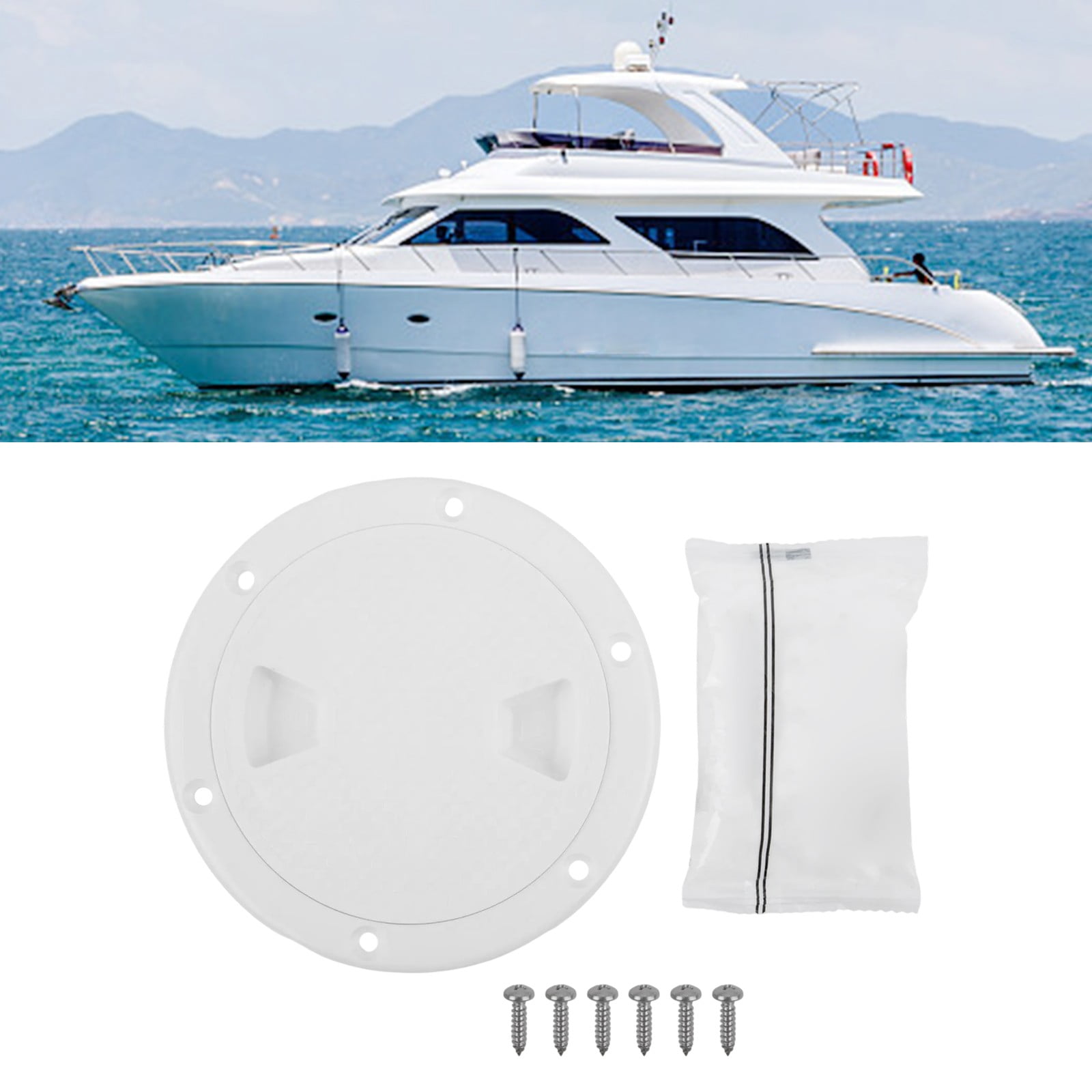 4" 6" 8" White Round Abs Marine Boat Inspection Hatch With Detachable ...