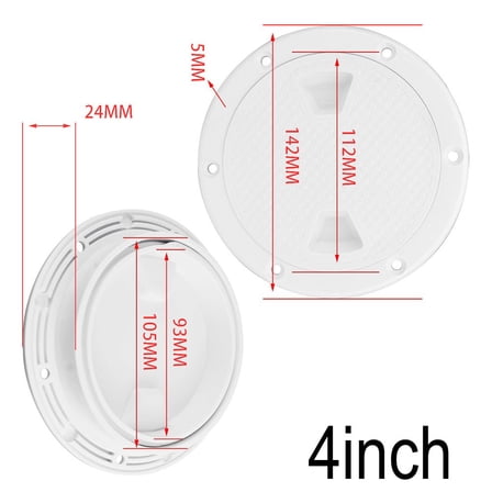 4Inch Marine Boat Clear Top Lid Lock Deck Plate Inspection Hatch Cover ...