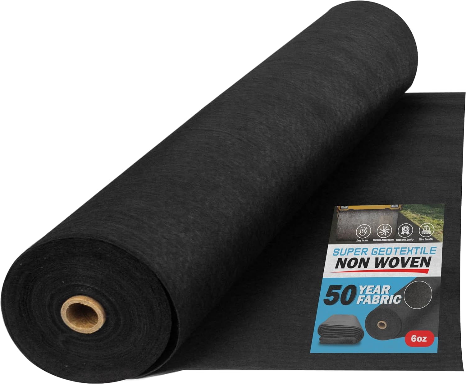 4, 6, 8 oz Non Woven Fabric for Landscaping, French Drains ...