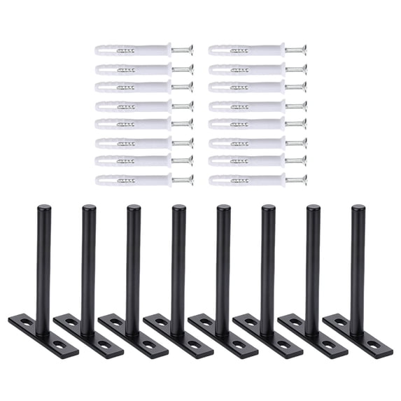 4/6/8pcs Heavy Duty Wall Mounted Folding Table Shelf Brackets for Home ...