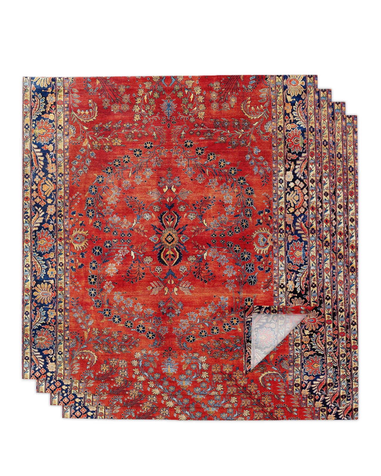 4/6/8pcs Persian Carpet Kitchen Napkin Table Napkins Dinner Napkins For ...