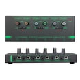 4/6 Channel Stereo Headphone Amplifier 4 x3.5mm,4x 6.35mm Port Output ...