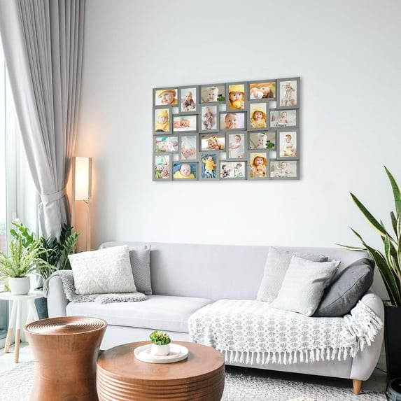 4×6 Collage Picture Frames,24 Opening Photo Collage Frame for Wall ...