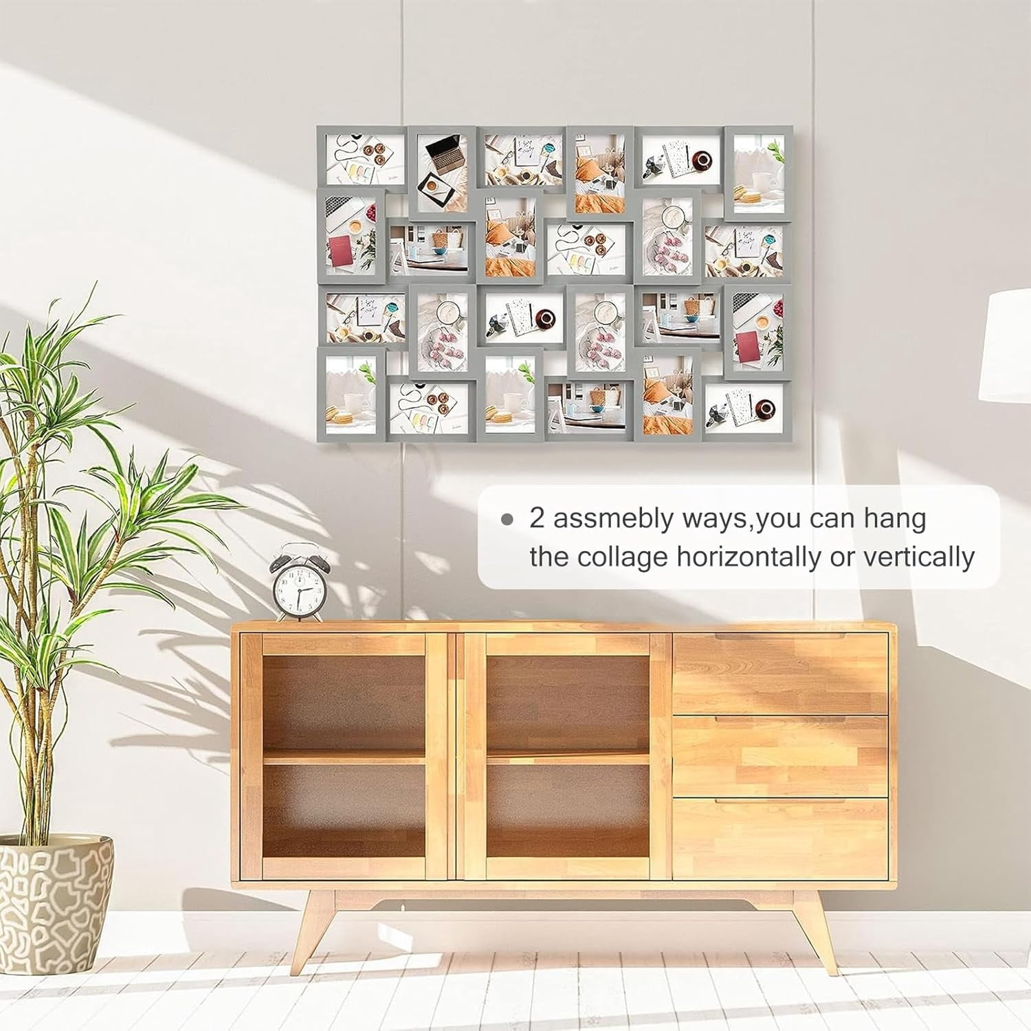 4×6 Collage Picture Frames,24 Opening Photo Collage Frame for Wall Dr ...