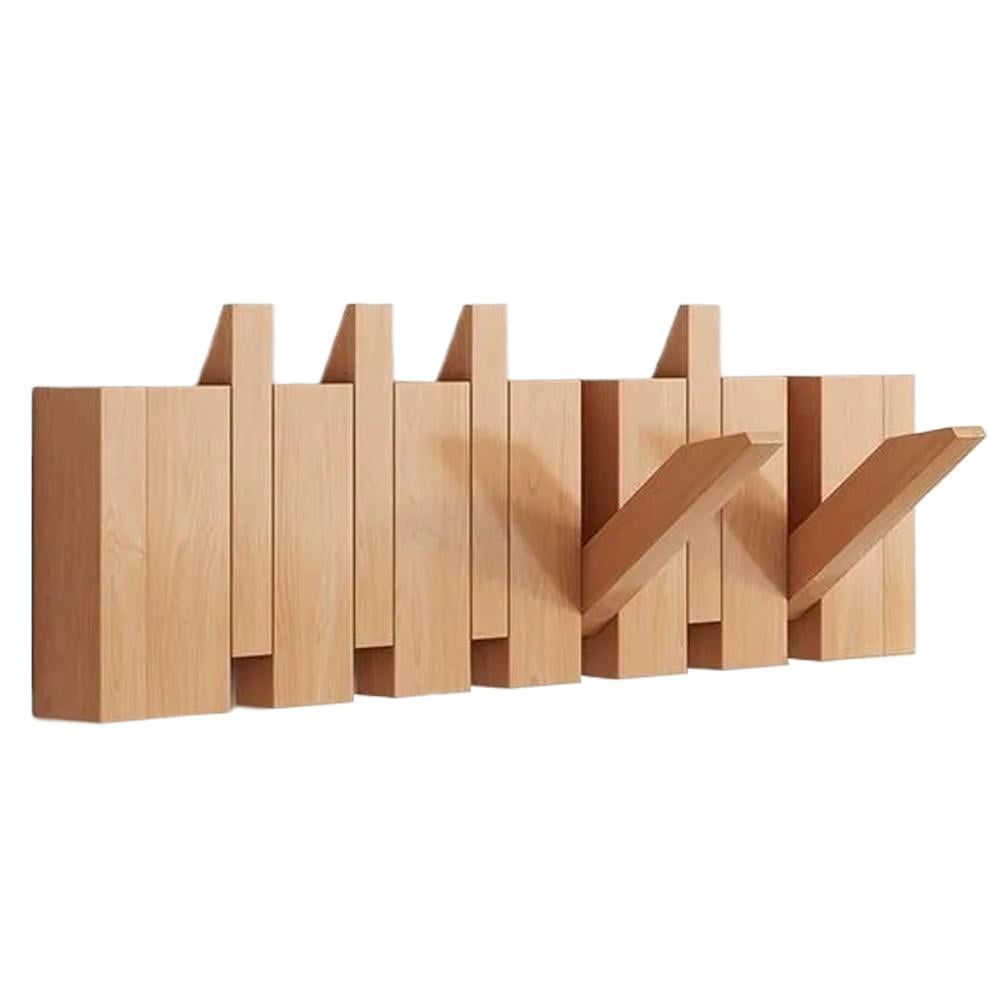 4/6 Hooks Wood Piano Key Coat Rack Clothes Organizer Piano Keys Clothes ...