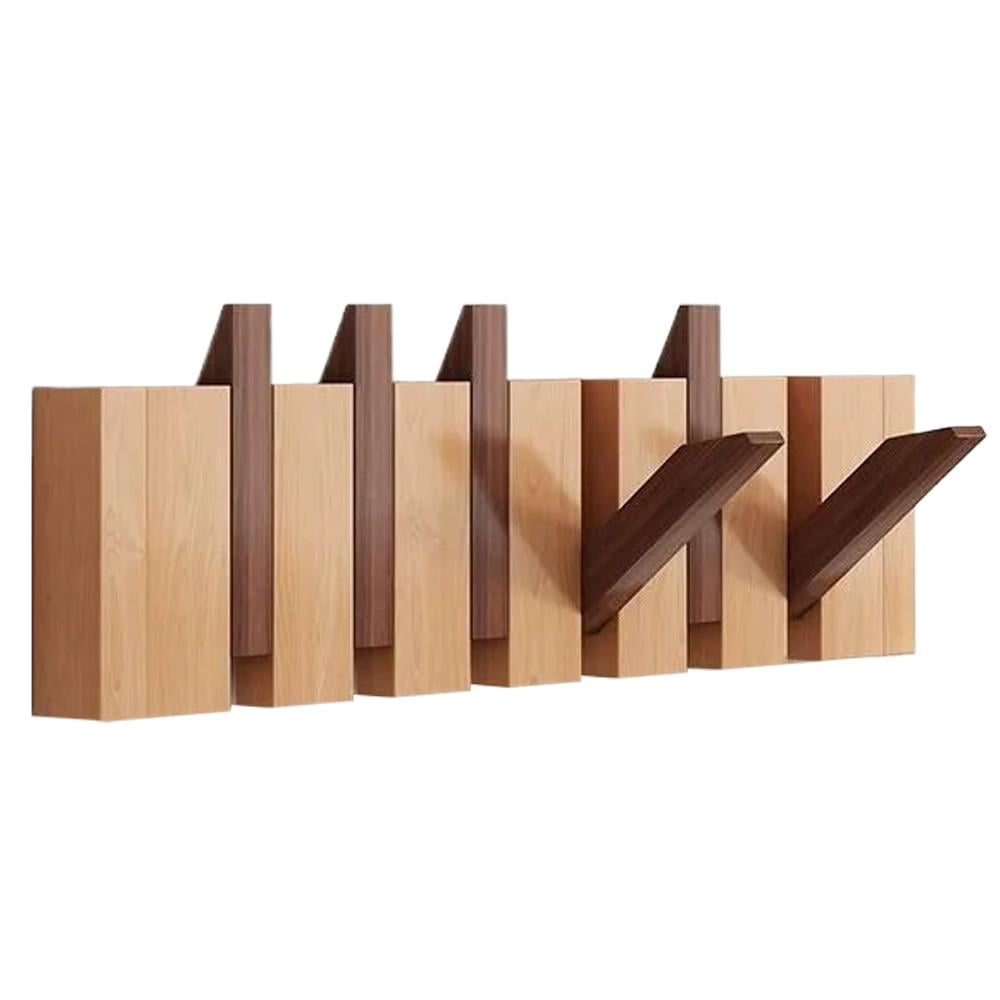 4/6 Hooks Wood Piano Key Coat Rack Clothes Organizer Piano Keys Clothes ...