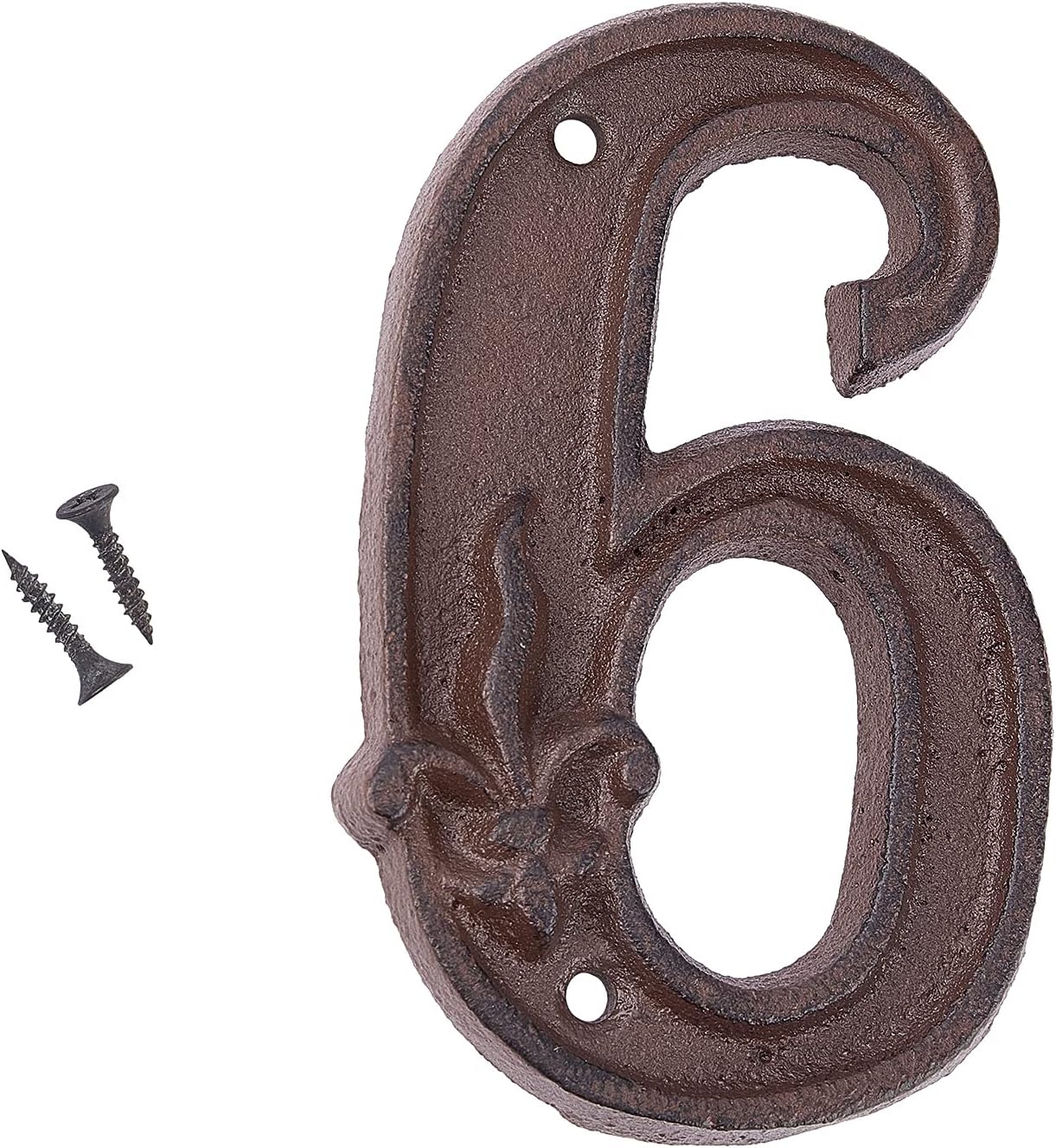 4.6 Inch House Numbers Cast Iron Address Numbers Rustic Metal Home ...