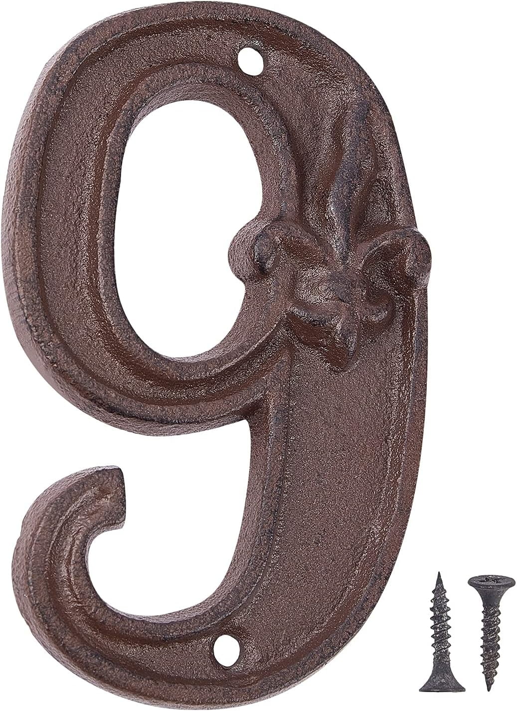 4.6 Inch House Numbers Cast Iron Address Numbers Rustic Metal Home ...