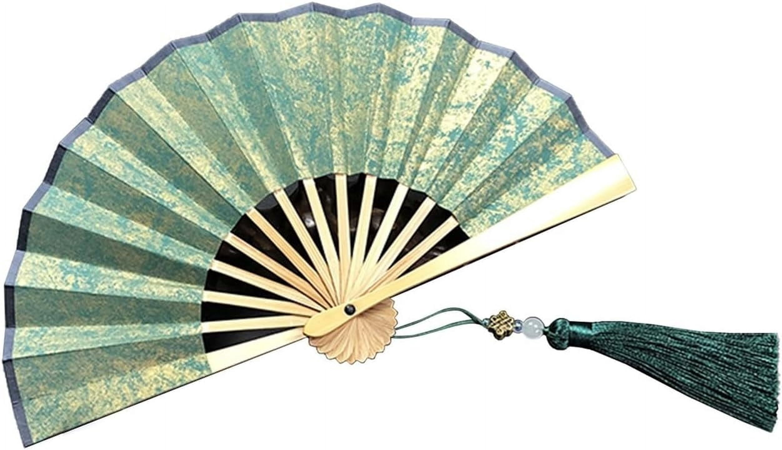 4-6 Inch Mini Folding Fan. Portable Children's Gilded Rice Paper Silk ...