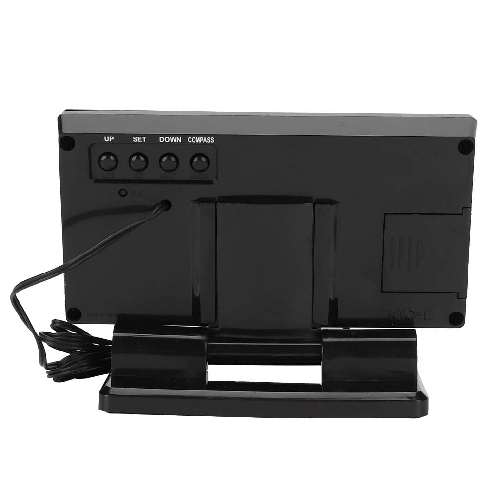 4.6" LCD Screen Digital Compass with Calendar Clock In/Out Thermometer ...