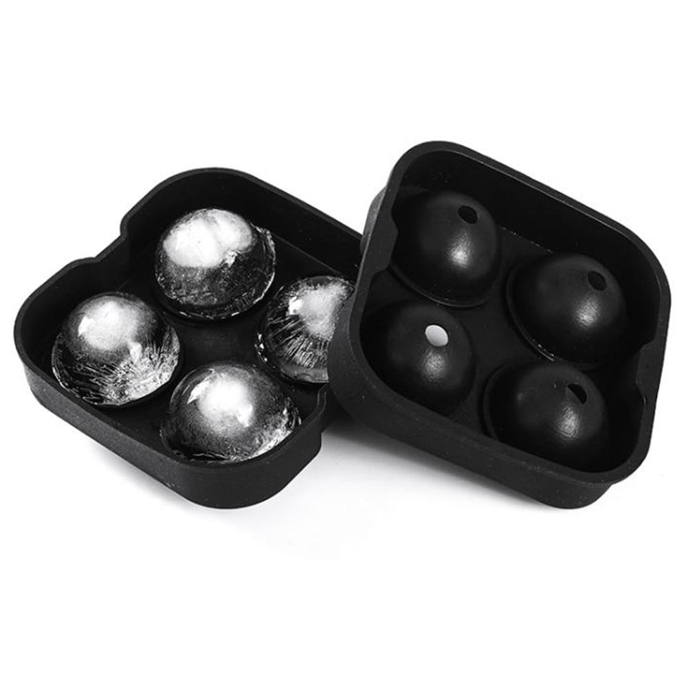 4/6 Large Ice Ball Maker Cube Tray Big Silicone for Mold Whiskey Round ...