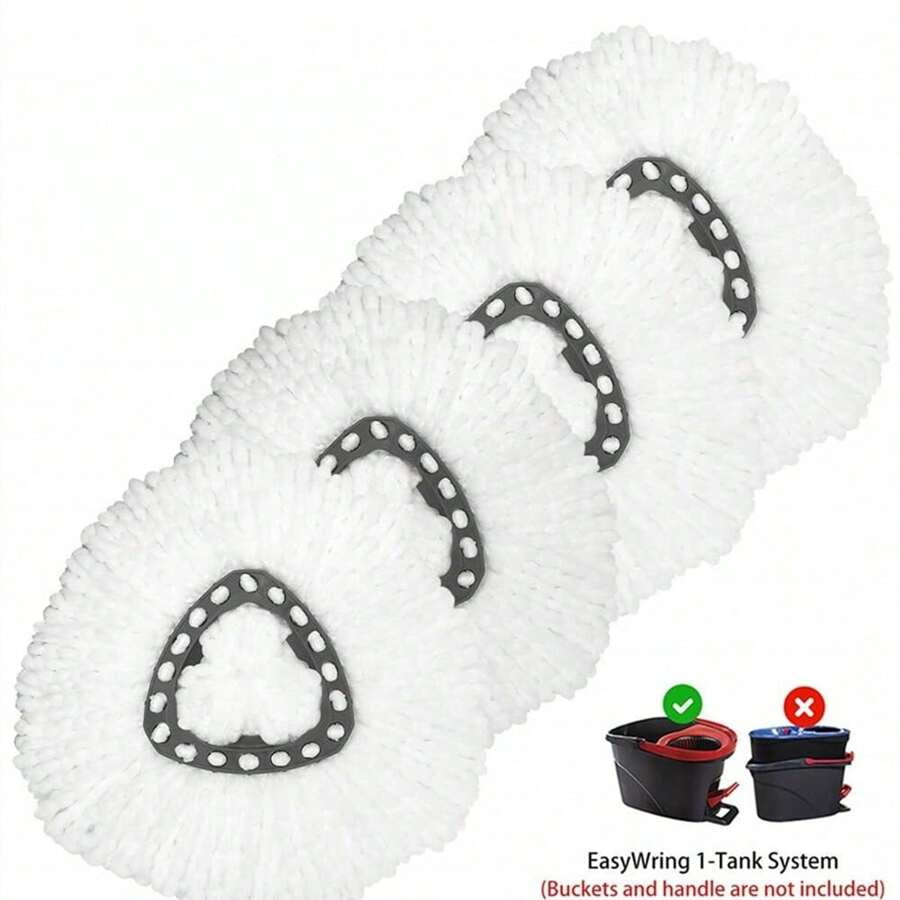 4/6 PACKS Spin Mop Refills With Base, Perfect For O-Cedar Easywring 1 ...