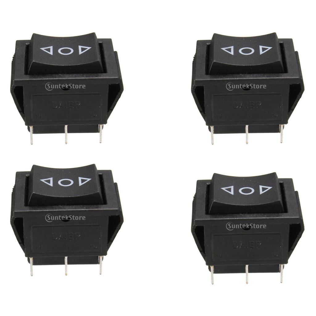 4 6 PIN DPDT 250V/10A 125V/15A Momentary Rocker Switch, Double Pole ...