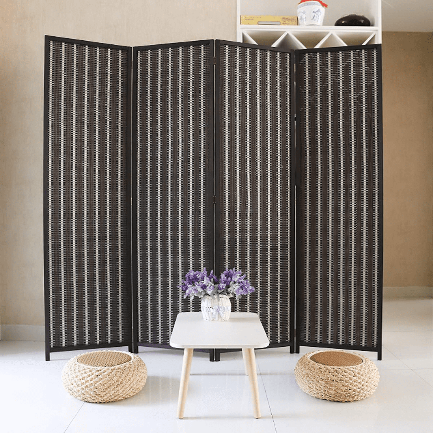 4/6 Panel Room Divider for Room Separation Room Dividers and Folding ...