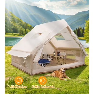 ABORON 2/6/8 Person Inflatable Camping Tent, Easy Setup Blow Up Tent ...