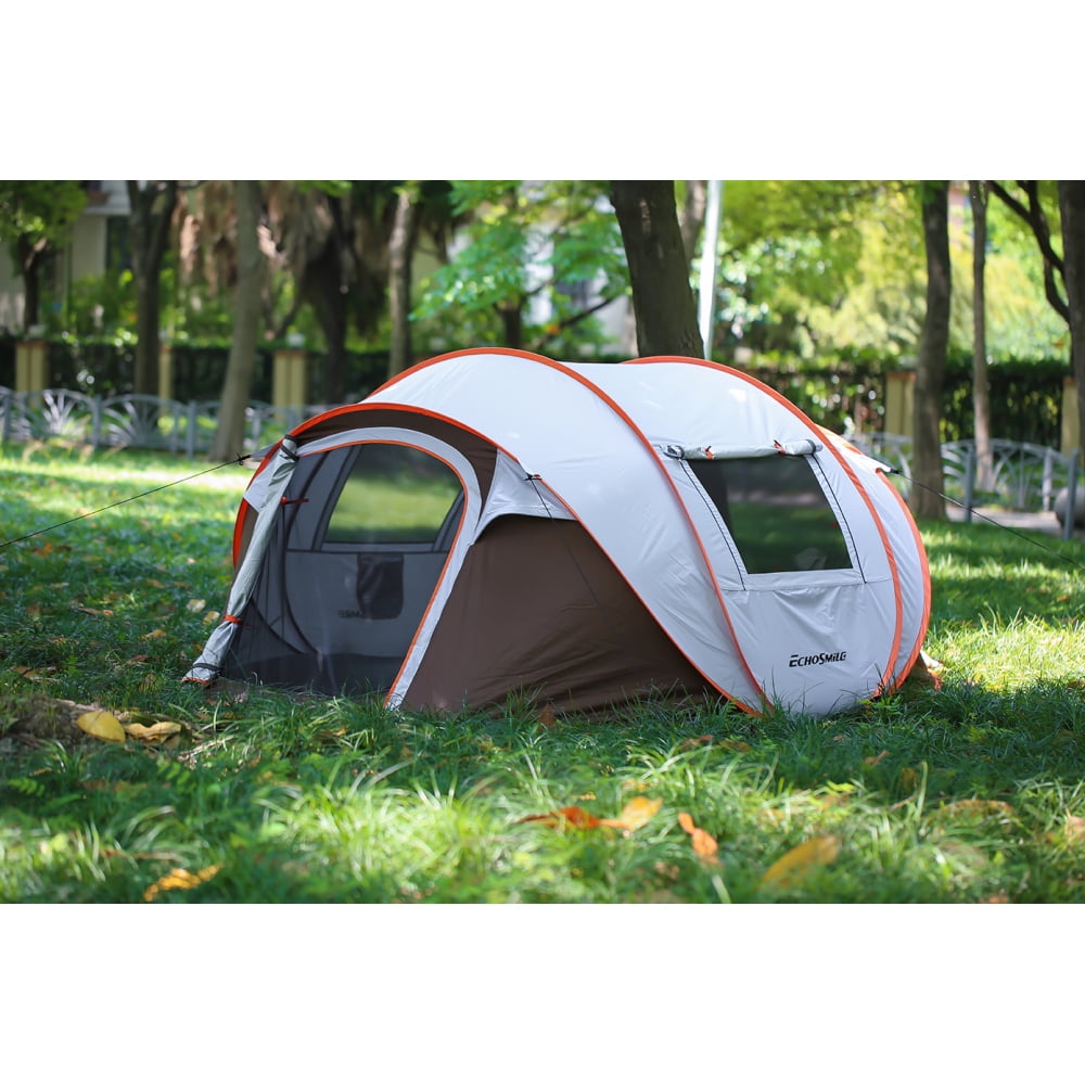 4-6 Person White & Brown Pop-Up Boat Tent: Effortless Setup for Group ...