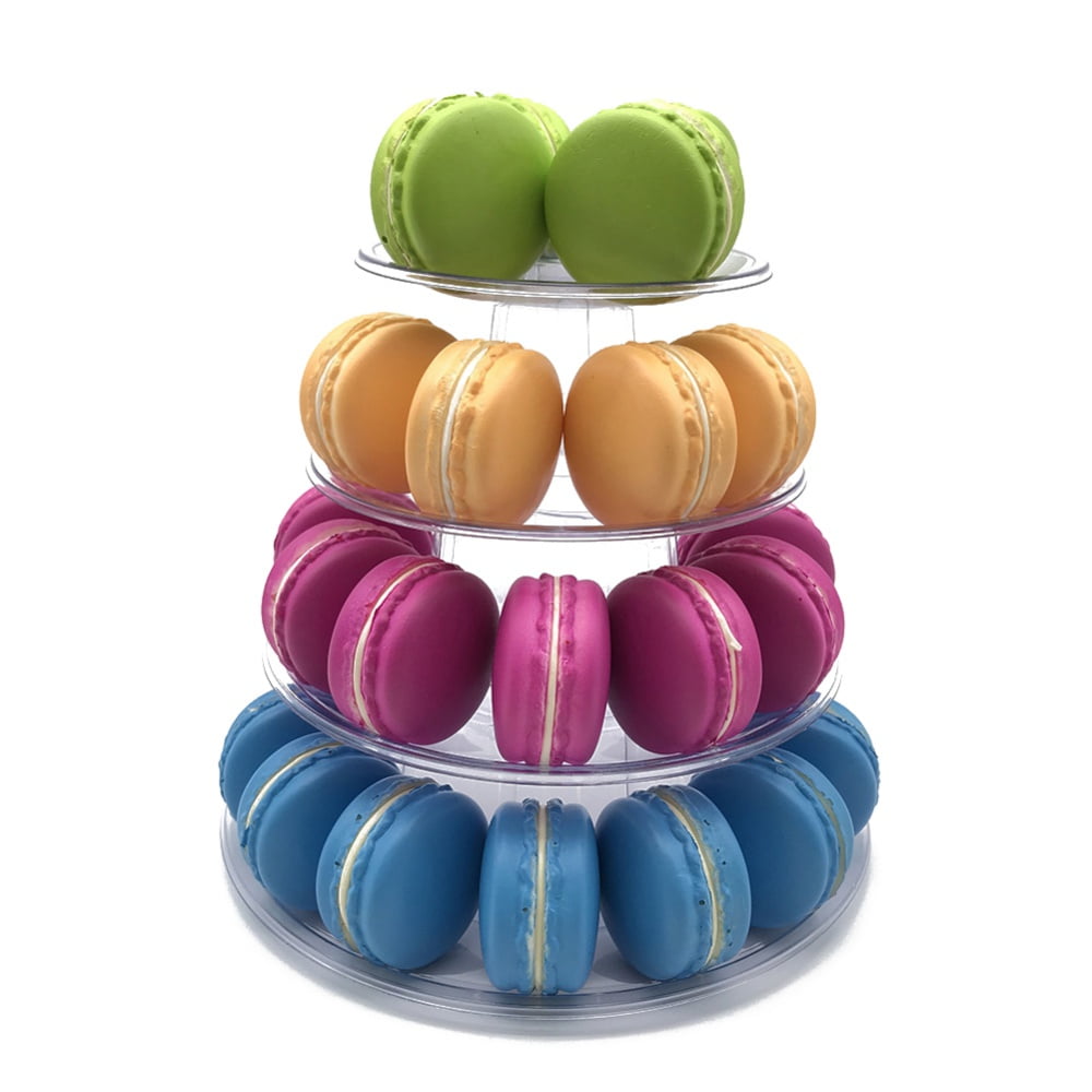4/6 Tier Macaron Display Stand with Cover round Macaron Tower Cake ...