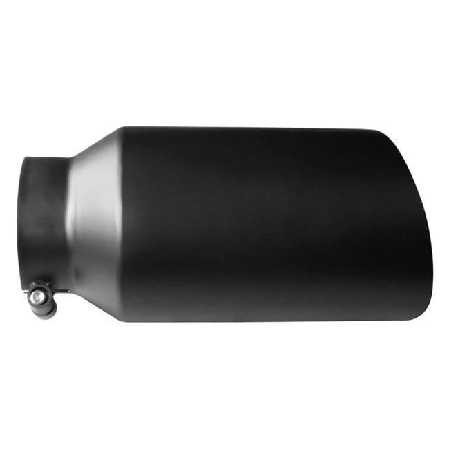 4 & 6 in. Stainless Steel Beveled Edge Angle Cut Bolt-On Black Exhaust ...