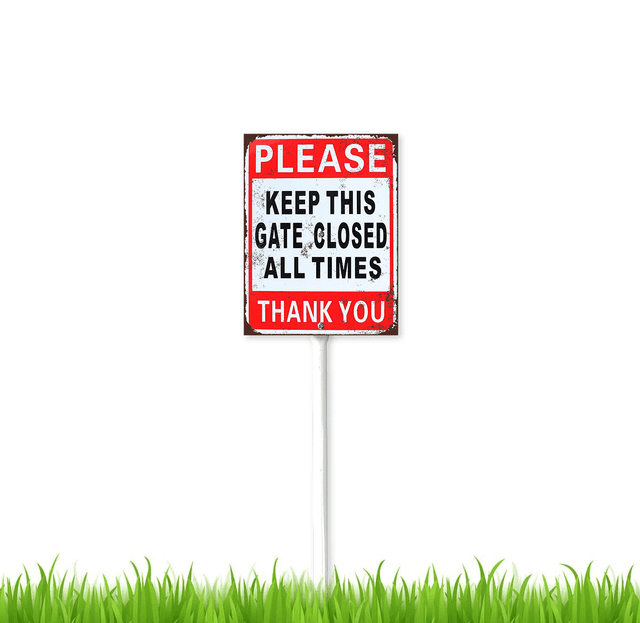 4.6 x 6 inch Do Not Block Driveway Sign Yard Sign Stake Lawn Art Patio ...