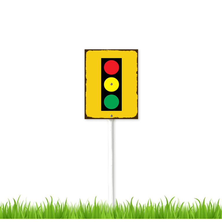 Traffic Light Ahead Sign