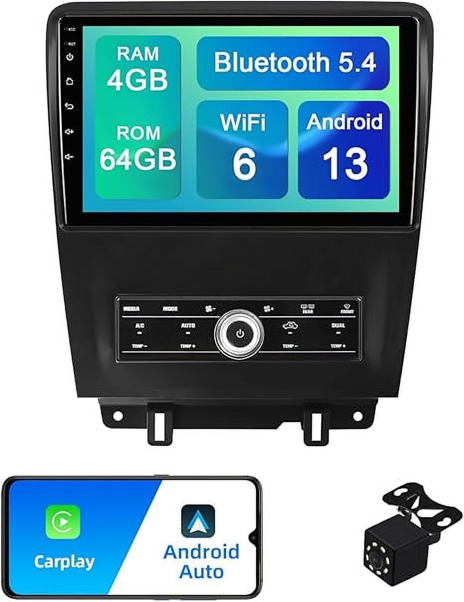 4+64G Android 13 Double Din Car Stereo for Ford Mustang 2010 2011 2012 ...