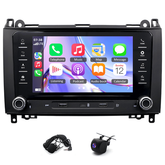 4+64G Android 14 Car Stereo GPS Navigation for Mercedes-Benz B200 with ...