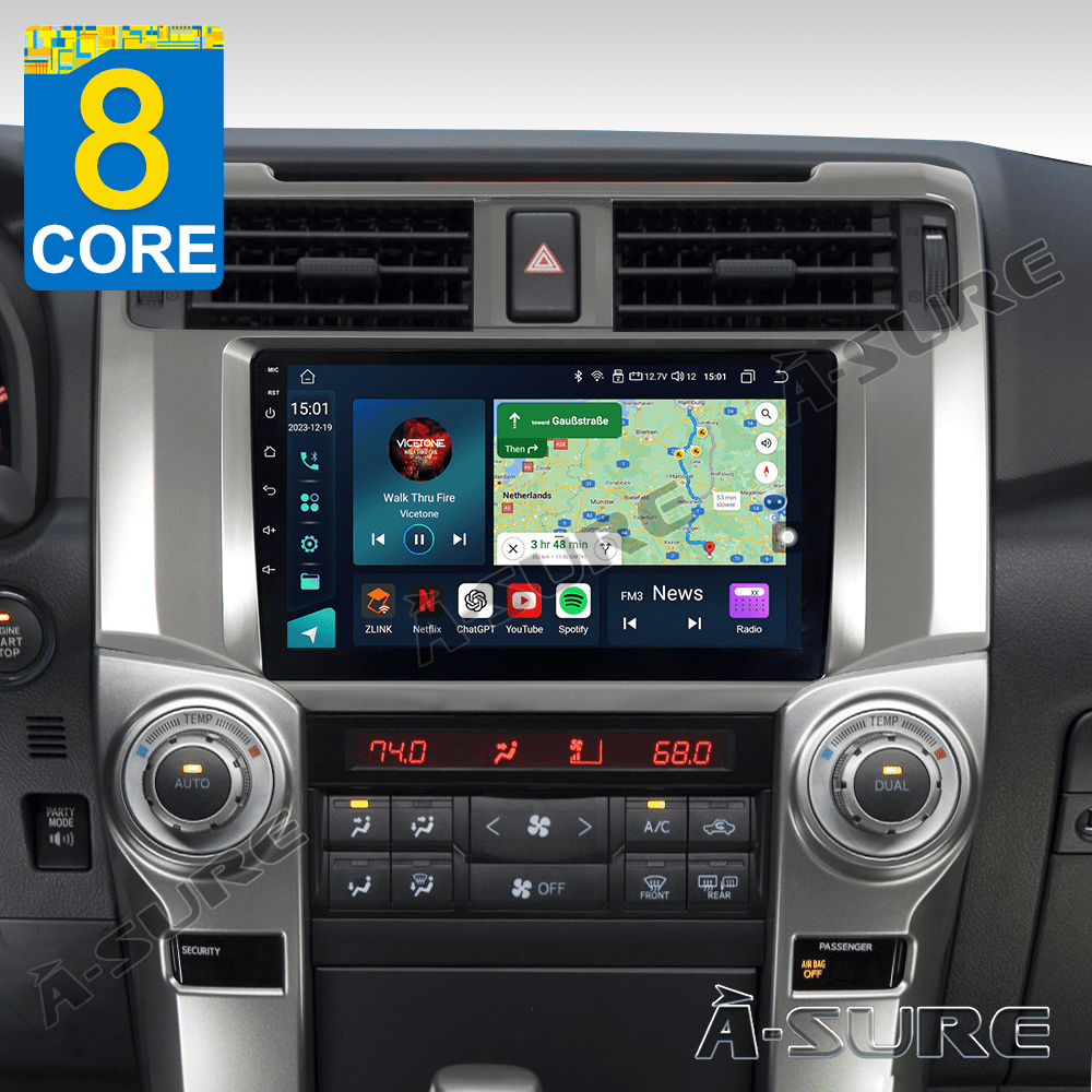 4+64GB Android 13 Car Radio Stereo for Toyota 4Runner 2010-2019 ...
