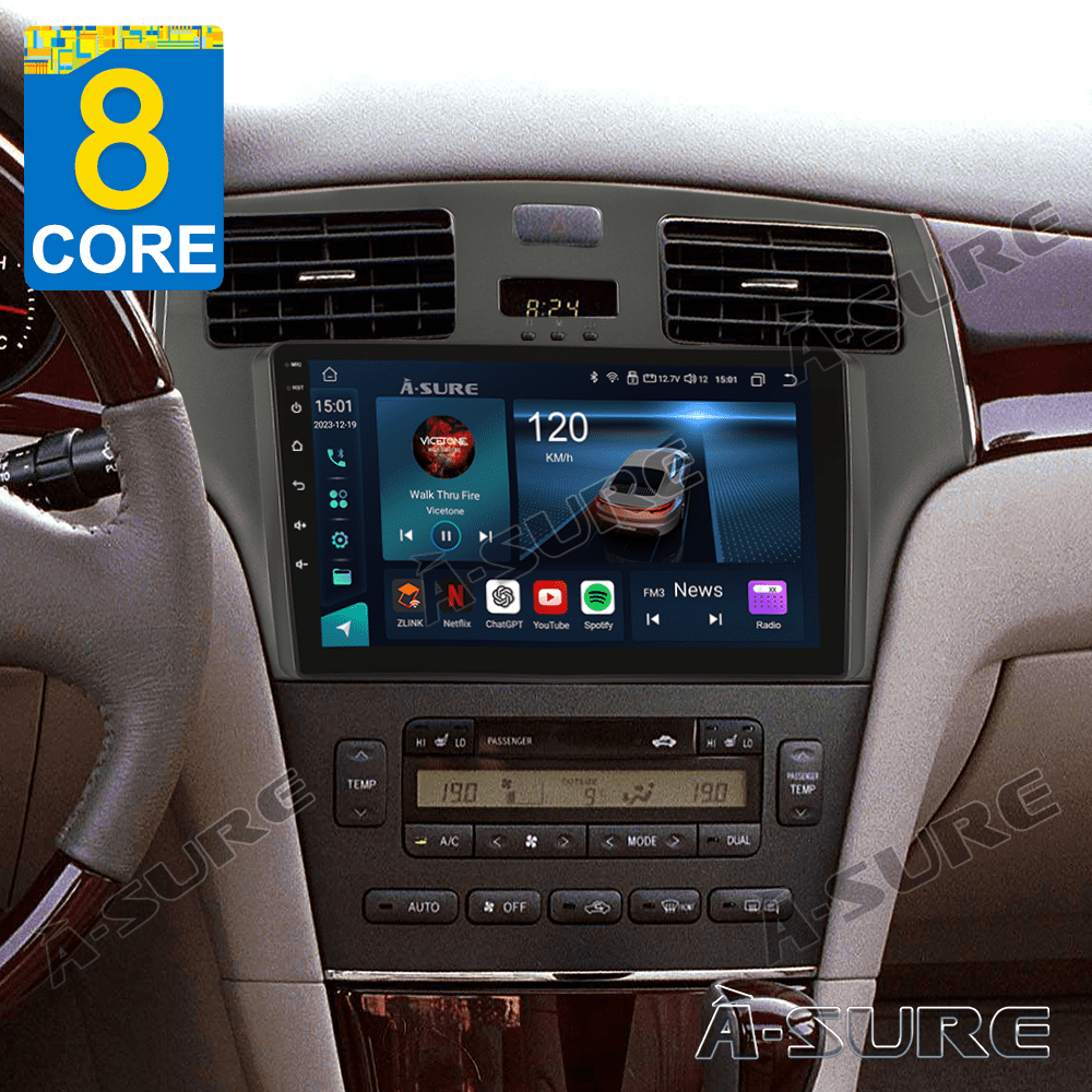 4+64GB Android 14 Car Radio Stereo for Lexus ES300 ES330 XV30 2002-2006 ...