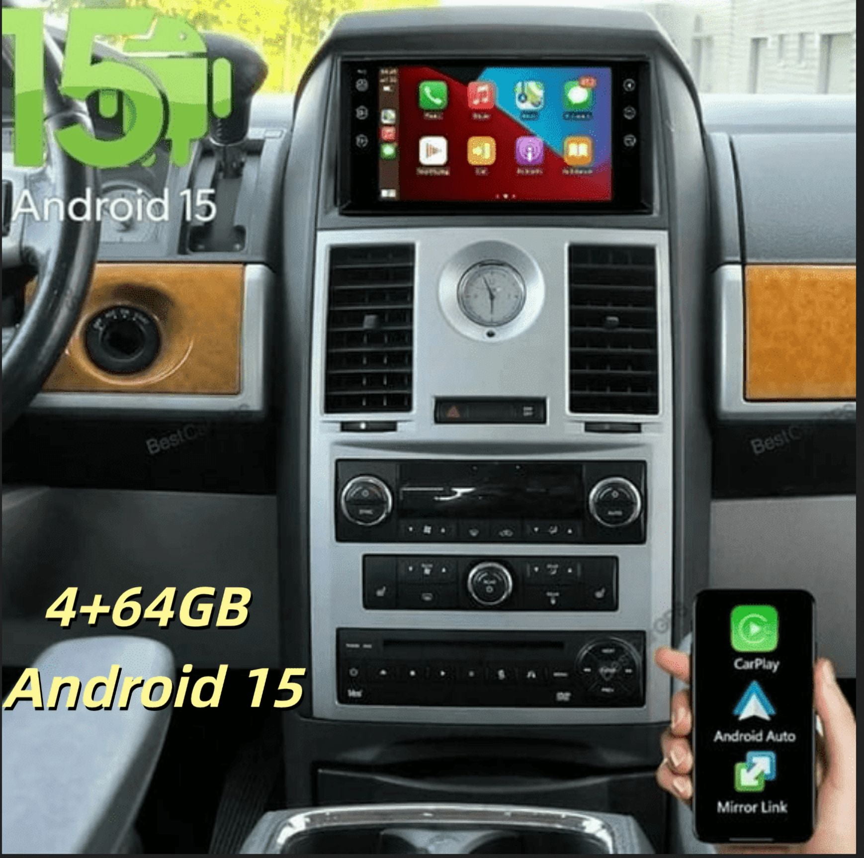 4+64GB Android 15 Car Stereo For Chrysler Town & Country 2008-2010 - 7 ...