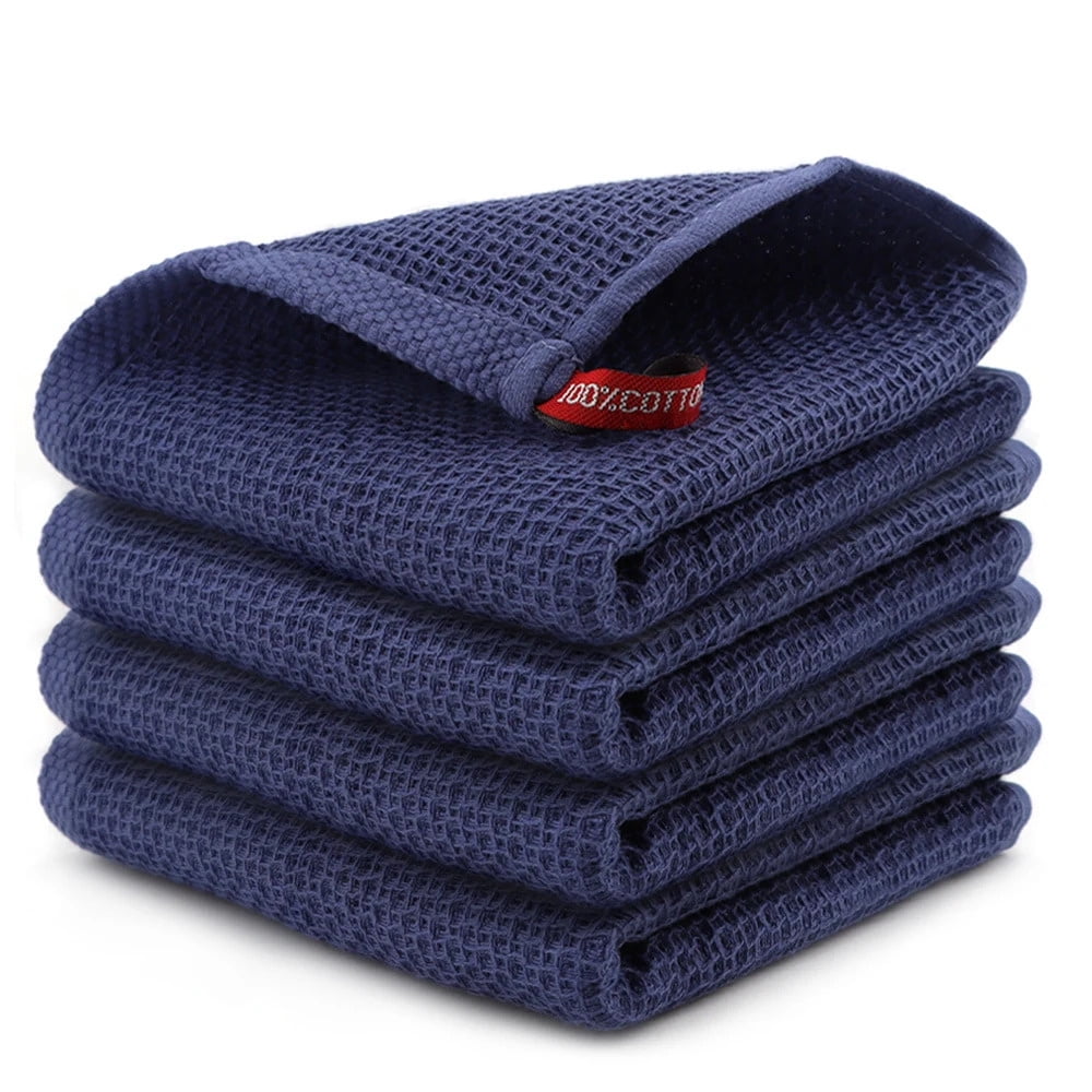 4/6Pcs Cotton Dishcloth Soft Absorbent Kitchen Towel Household Cleaning ...
