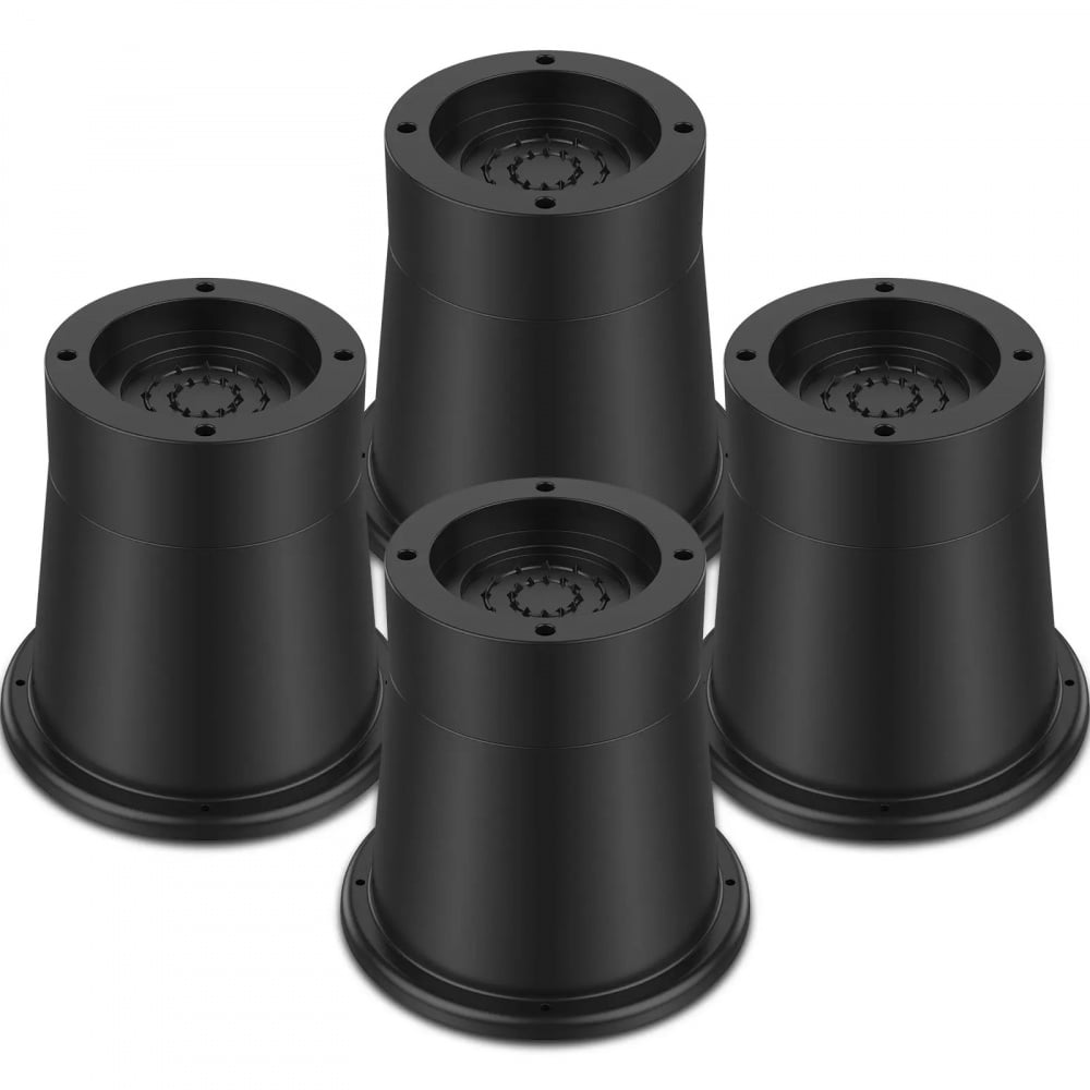 4/6Pcs Heavy Duty Rubber Sofa Cabinet Feet Leg Bed Risers Stand Round ...
