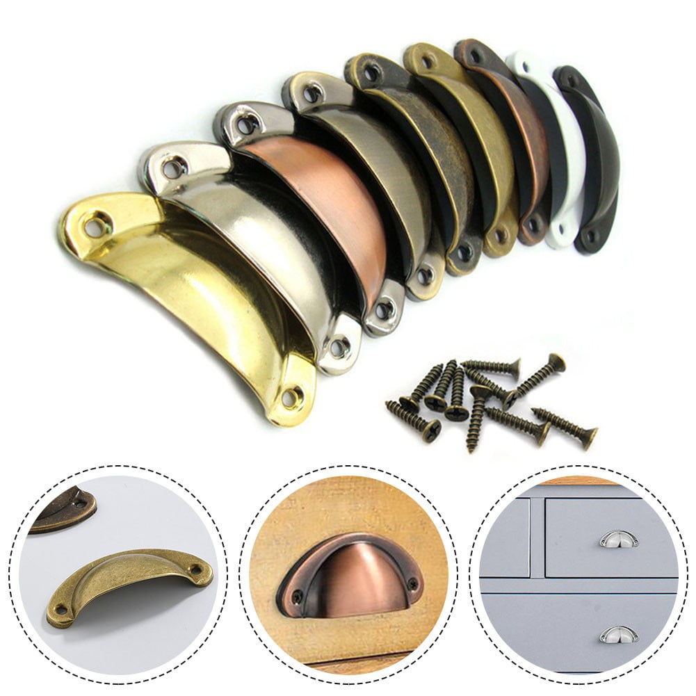 4/6Pcs Retro Handle Pulls Drawer Metal Cabinet Door Handle Knobs ...