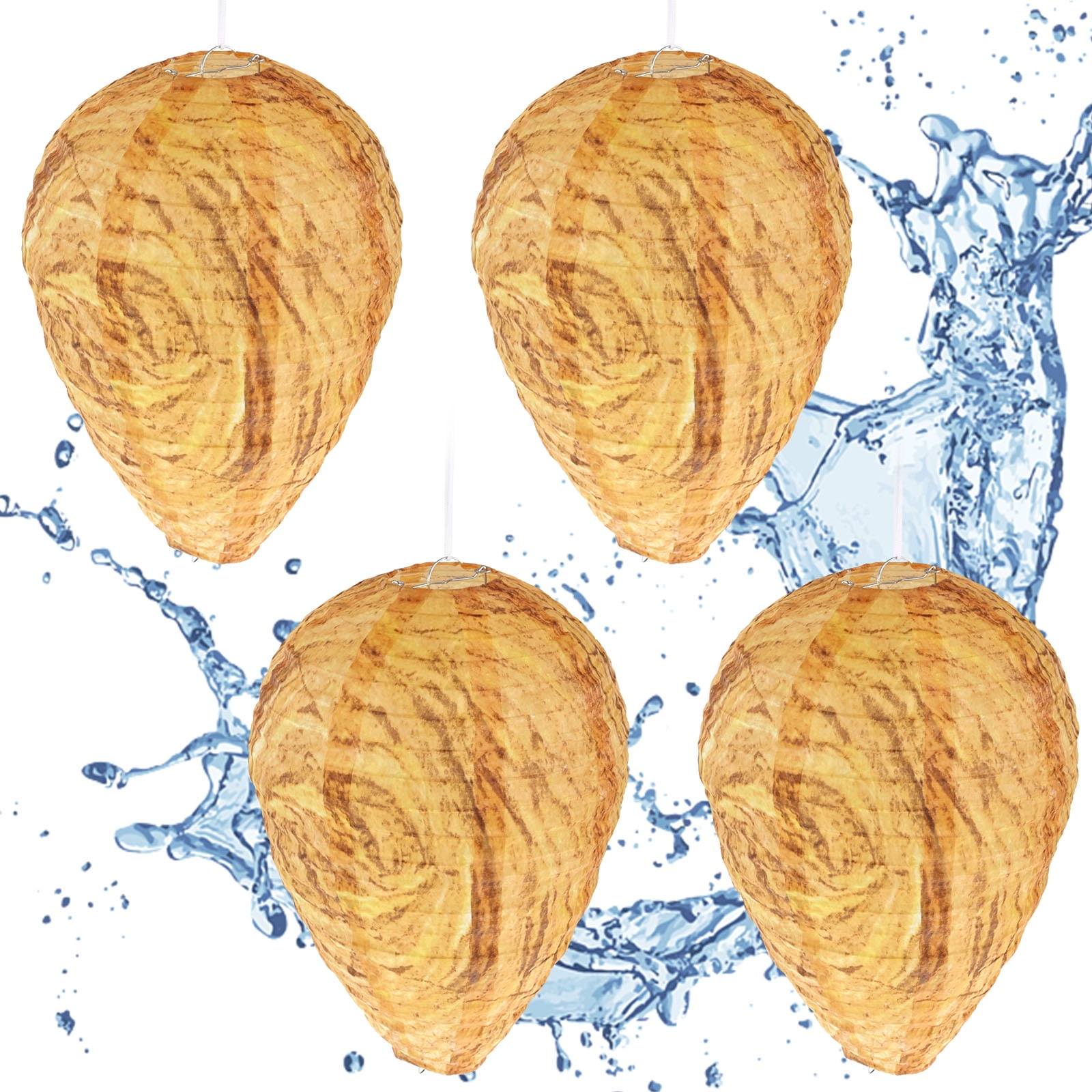 4/6Pcs Wasp Nest Decoy Waterproof Fake Wasp Repellent Hanging Wasps ...