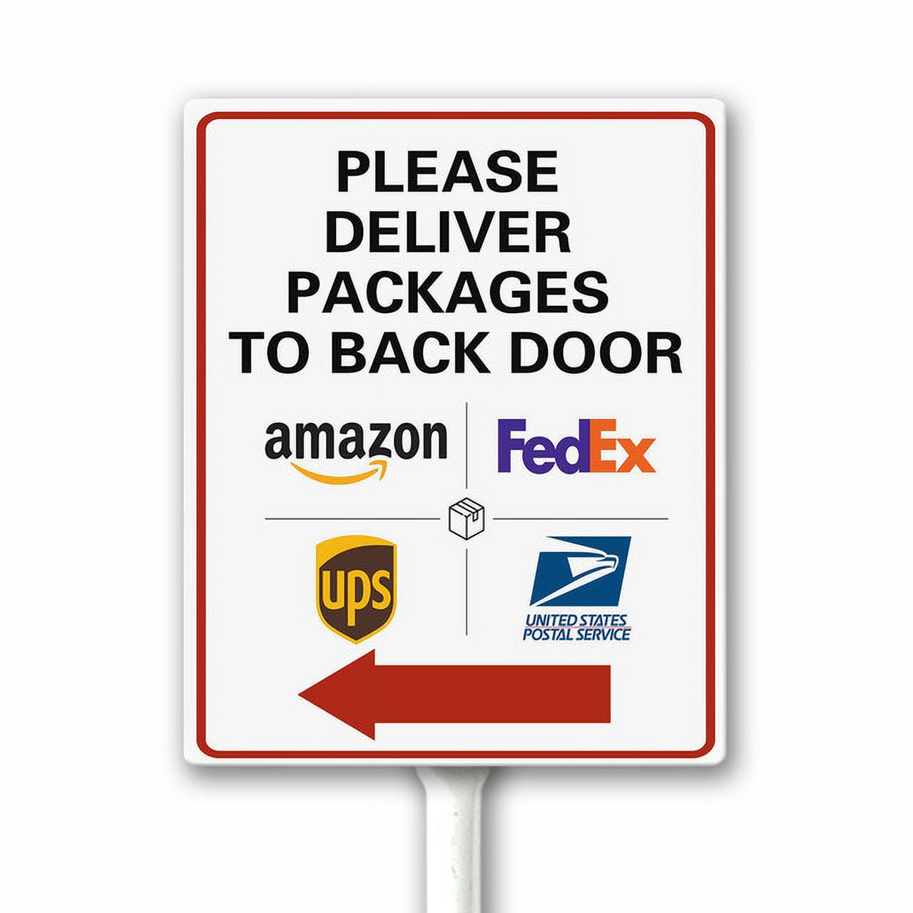 4.6X6 Inches Please Deliver All Packages to Back Door Left Arrow ...