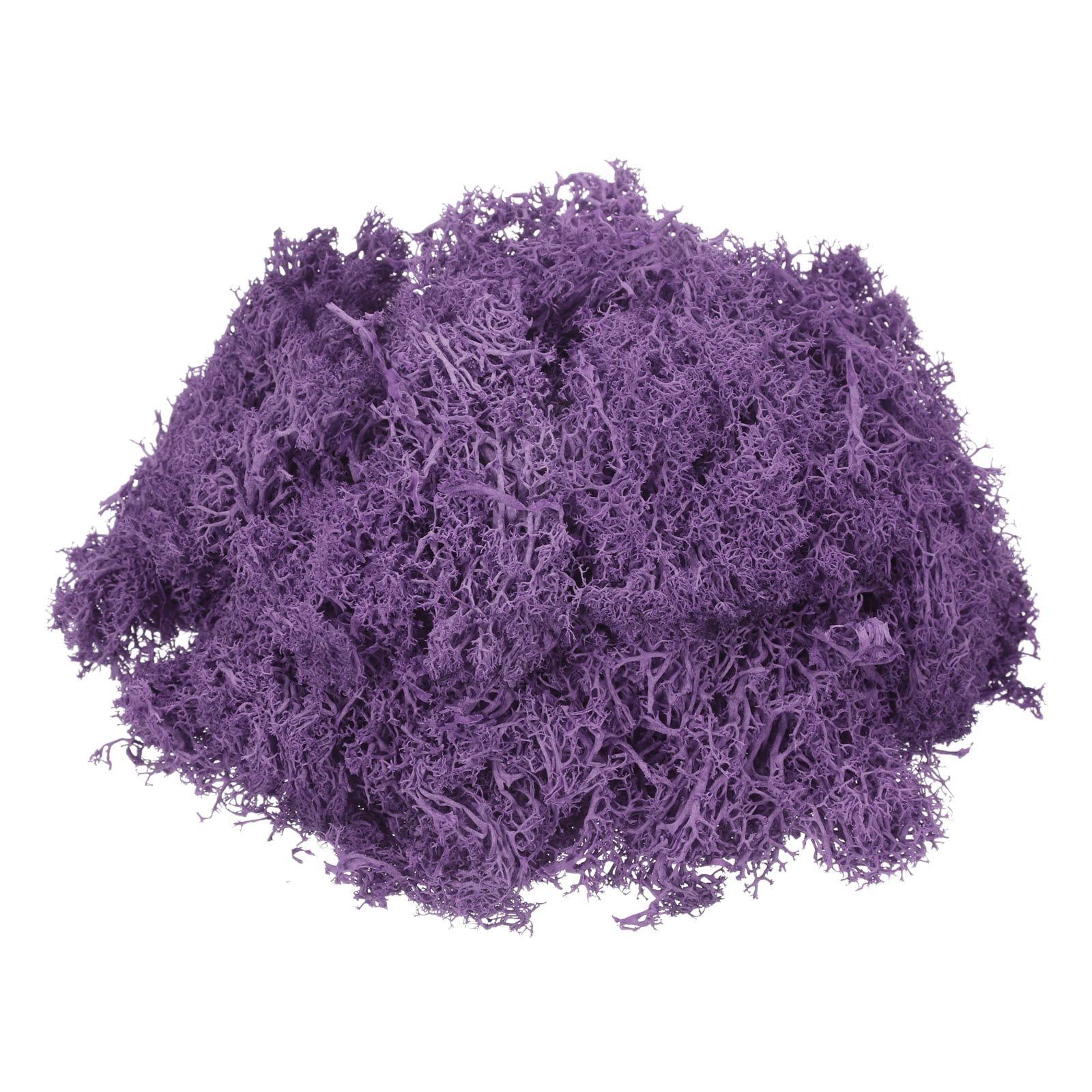 Uxcell 4.6oz Preserved Reindeer Moss Purple Decorative Artificial Fake ...