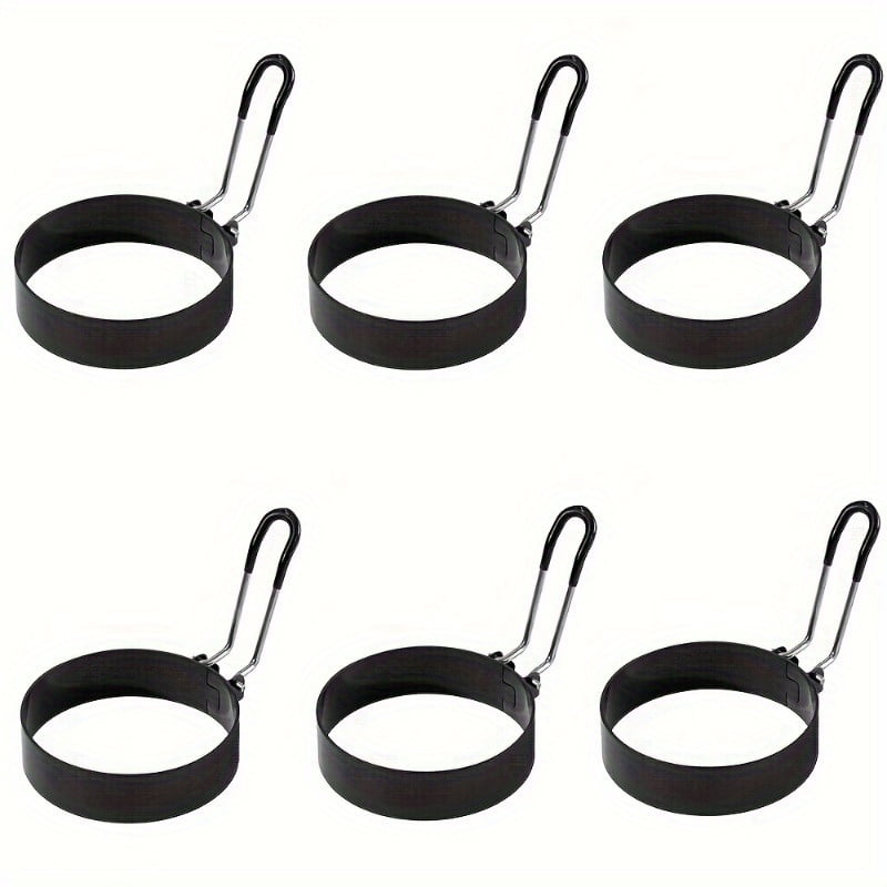 4/6pcs Egg Rings, Stainless Steel Egg Molds For Frying, Round Egg ...