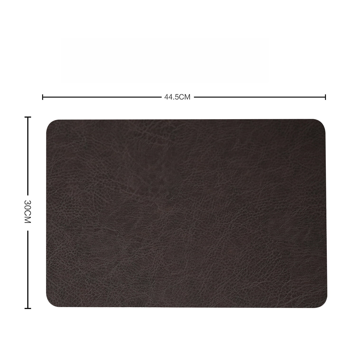 4/6pcs Home Kitchen Heat Resistant Leather Placemats Cafe Bar Cleaning ...