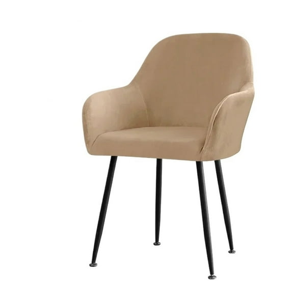 4/6pcs Velvet High Arm Chair Cover Elastic Dining Chair Slipcovers ...