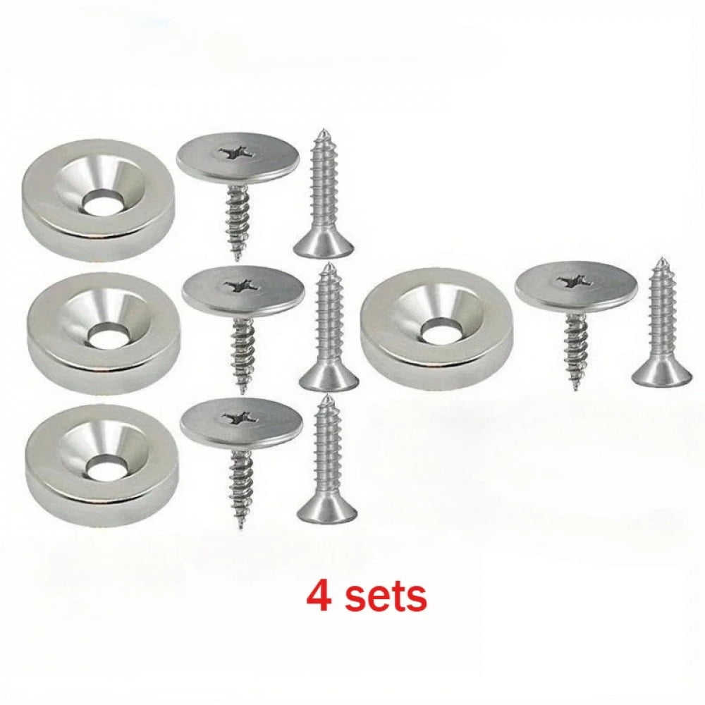 4/6set Cabinet Door Magnet Catches Round Metal Magnetic Latch for ...