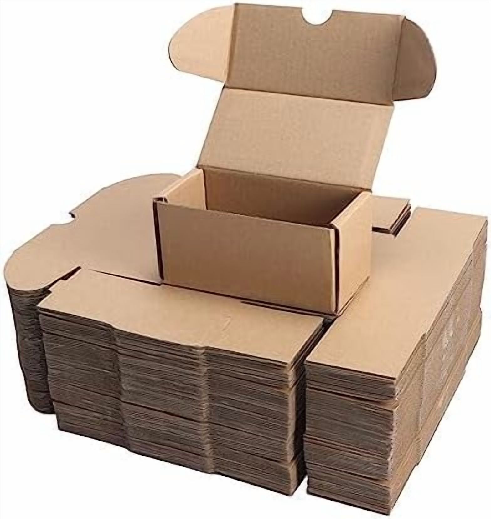 4.6x2.2x2.2 inch Shipping Boxes Bulk 50 Pack Brown, Tab Lock Tuck Top ...