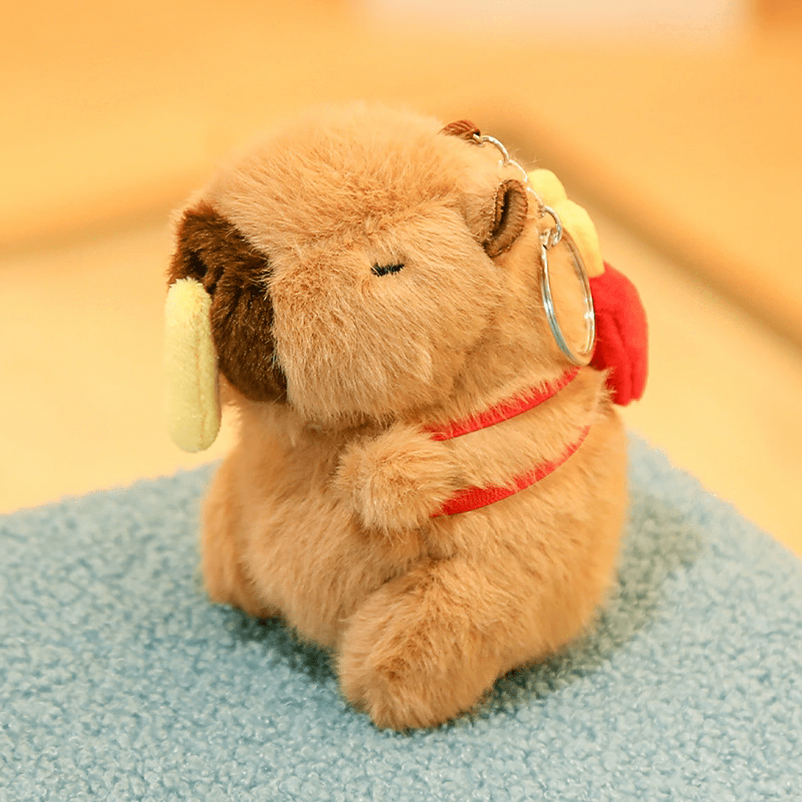4.7" Capybara Plushies Toy Keychains Bag Charms, Cuddly & Soft Fashion ...