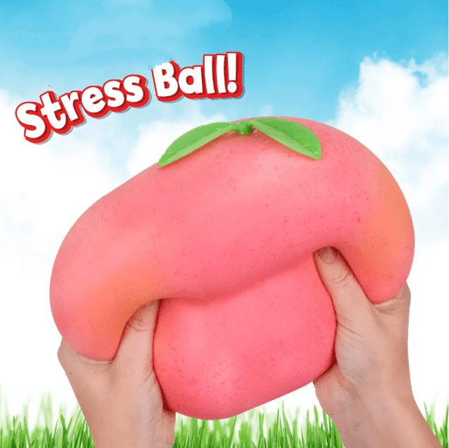 4 7 Inch Squeezy Peach Toys Squeezy Sensory Toys Slow Rising Squishy