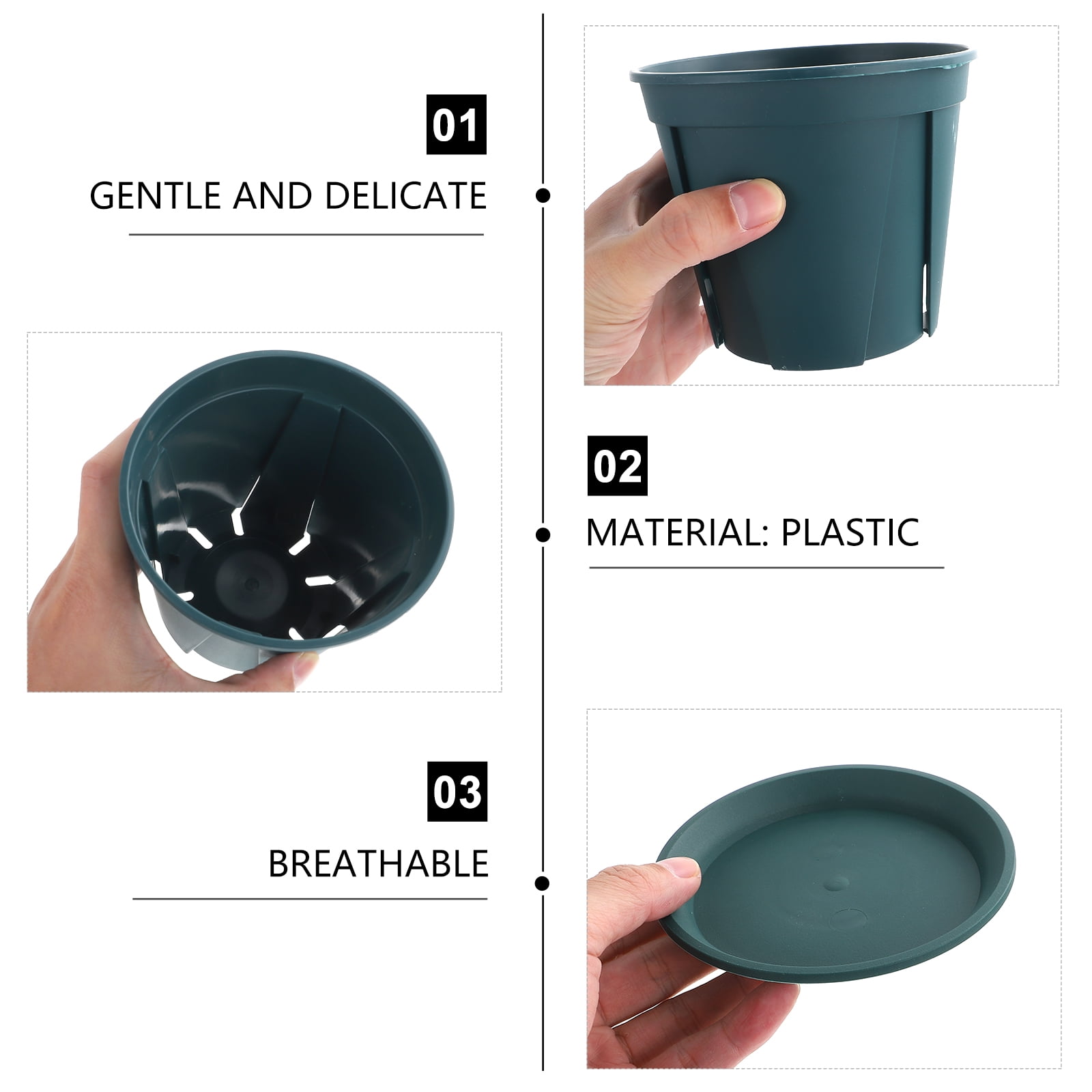 4.7 Inch Nursery Pot Seedling Pot Plant Container Seed Starting Pots ...