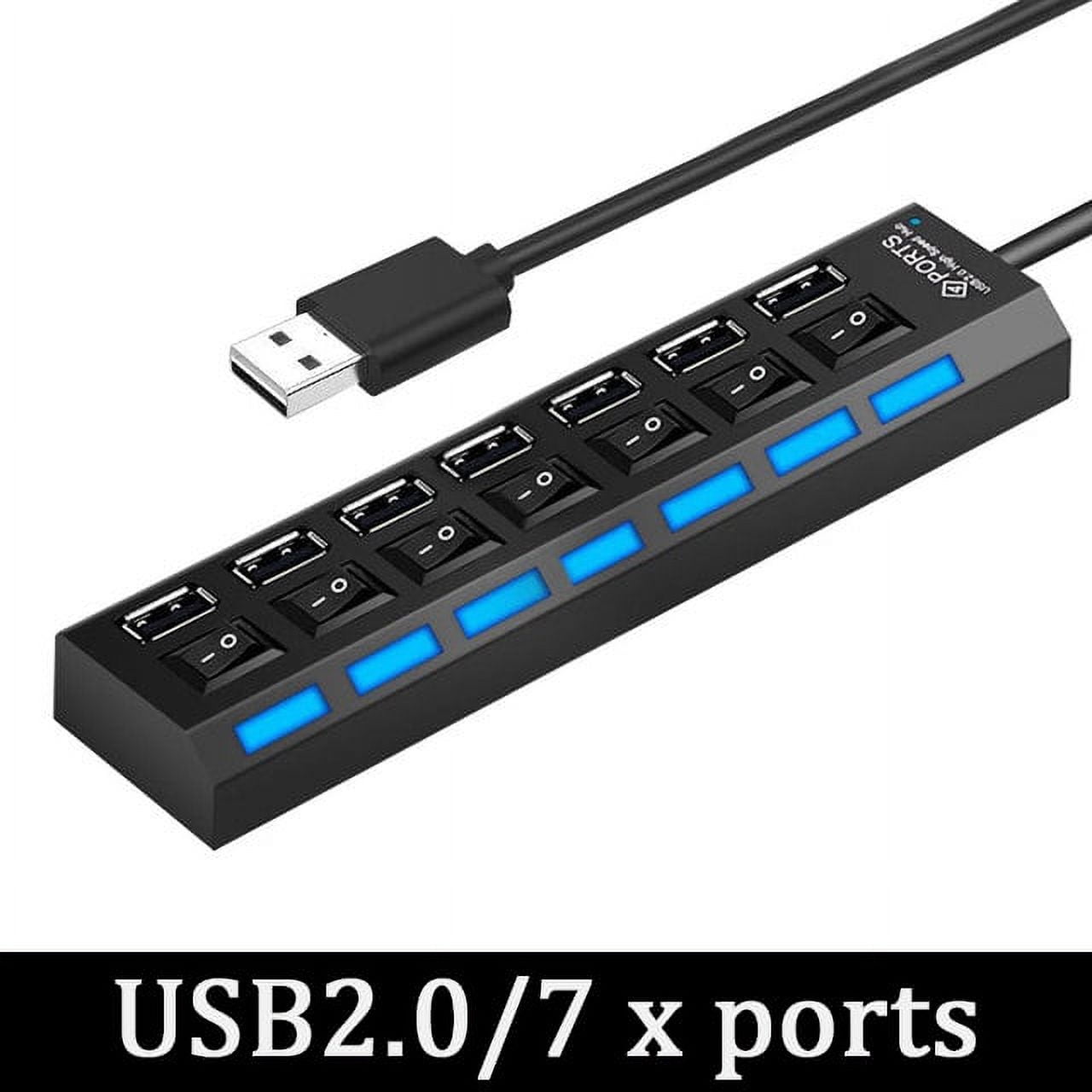 4/7 Port USB 3.0 Multi USB Splitter Hub USB Hub 2.0 Use Power Adapter ...