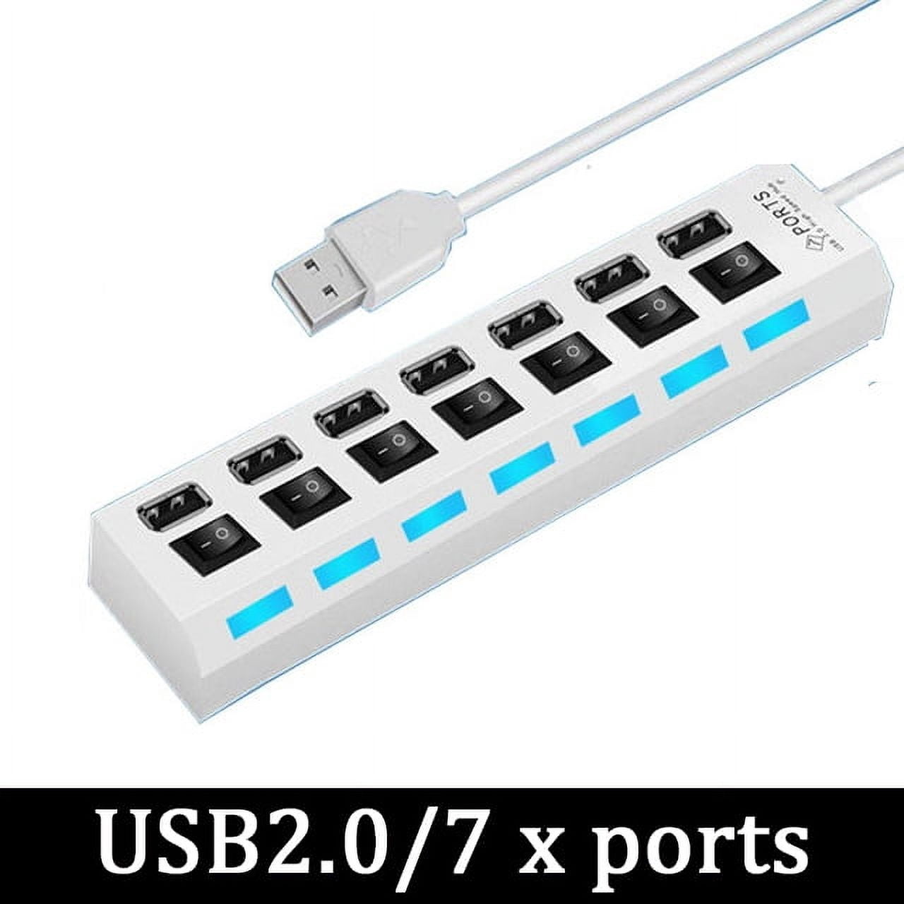 4/7 Port USB 3.0 Multi USB Splitter Hub USB Hub 2.0 Use Power Adapter ...