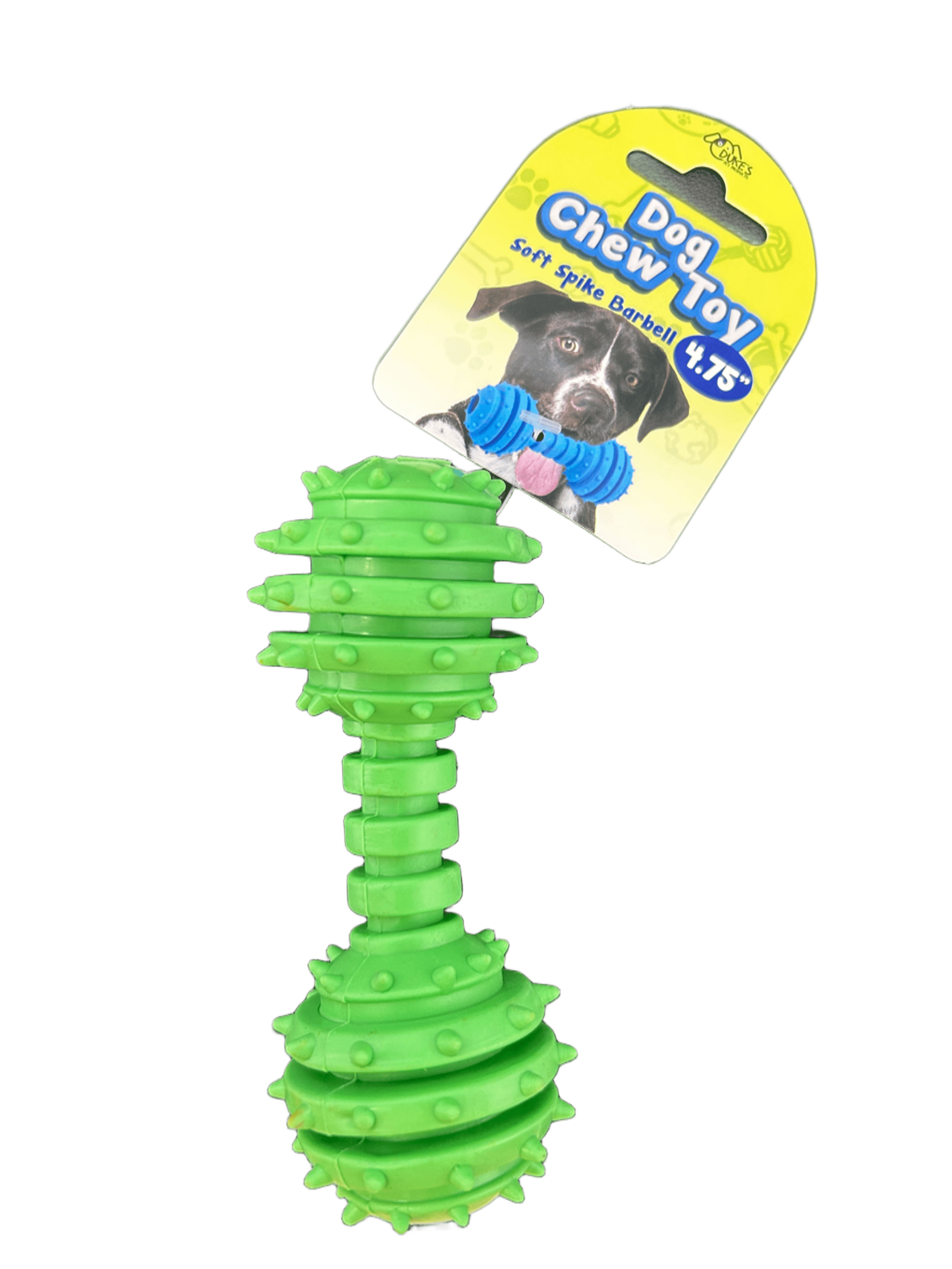 4.7 in Soft Spike Barbell Dog Chew Toy, Fun, Functional and Dental ...