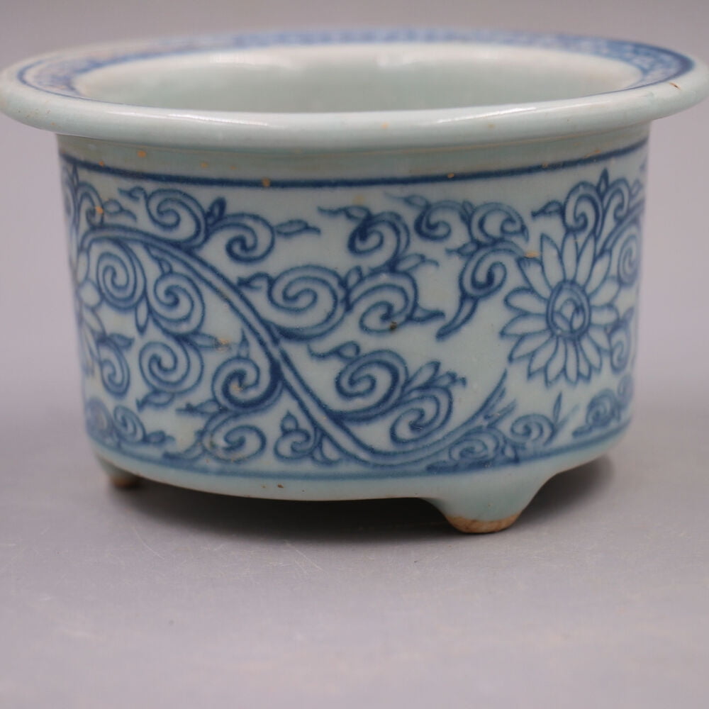 4.72 Inch Chinese Porcelain Ming Wanli Blue And White Floral Pattern ...