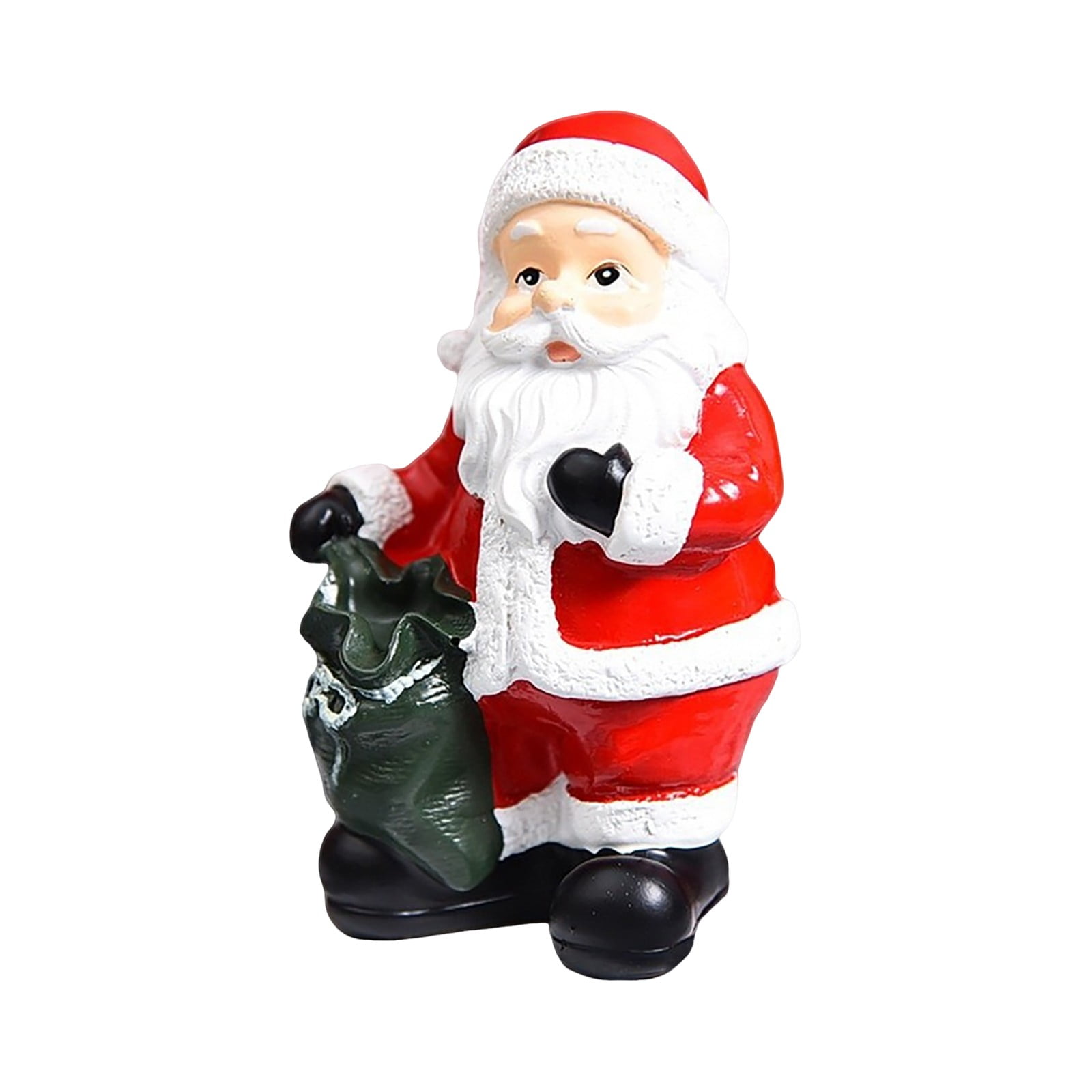 4.72Inch Santa Claus/Christmas Tree/Snowman/Reindeer Figurines, Santa ...